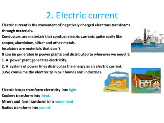 Electricity and magnetism | PPTX | Physics | Science