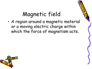 Electricity and magnetism vocabulary | PPT