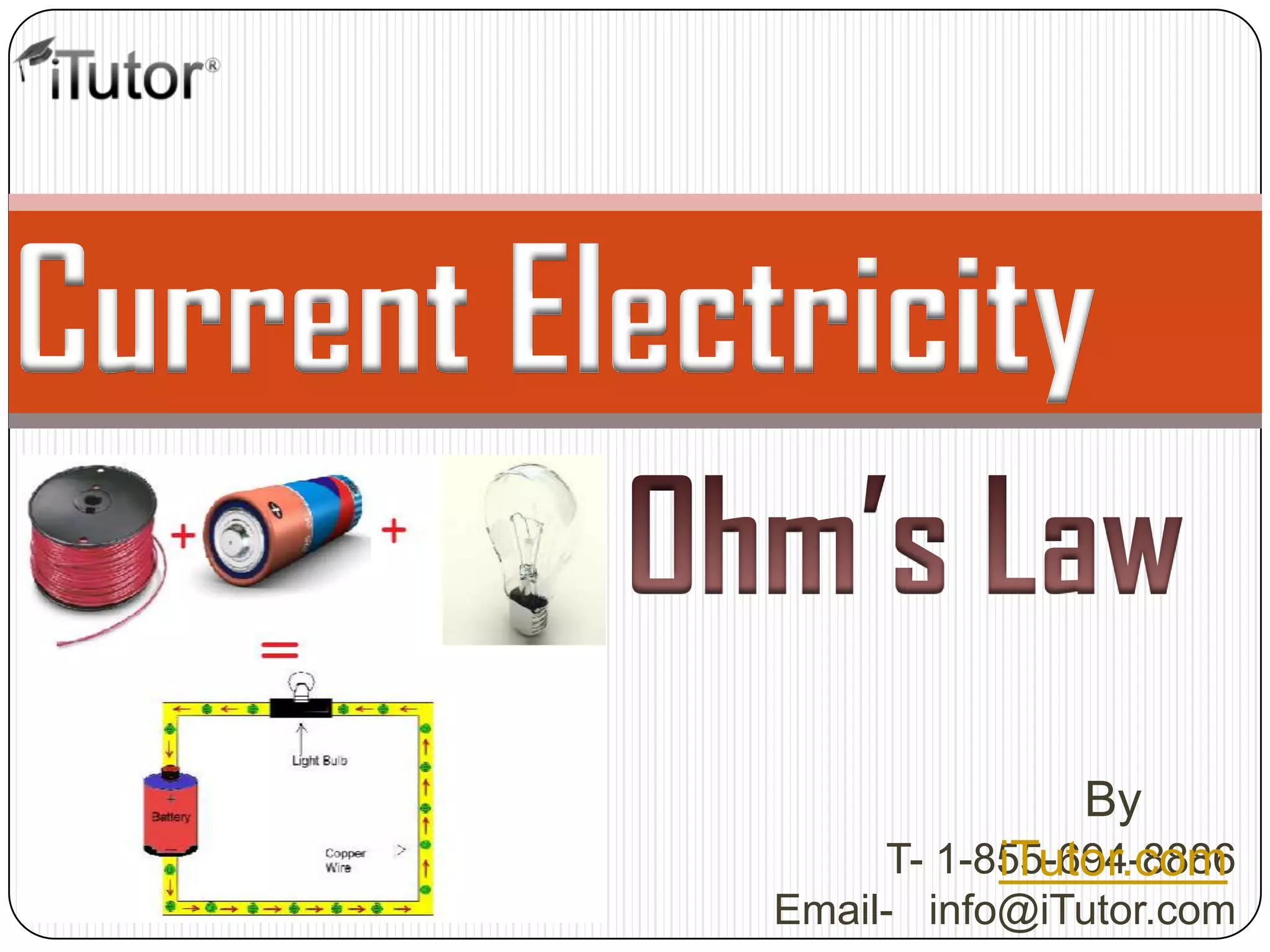 Electricity and ohm’s law | PPTX