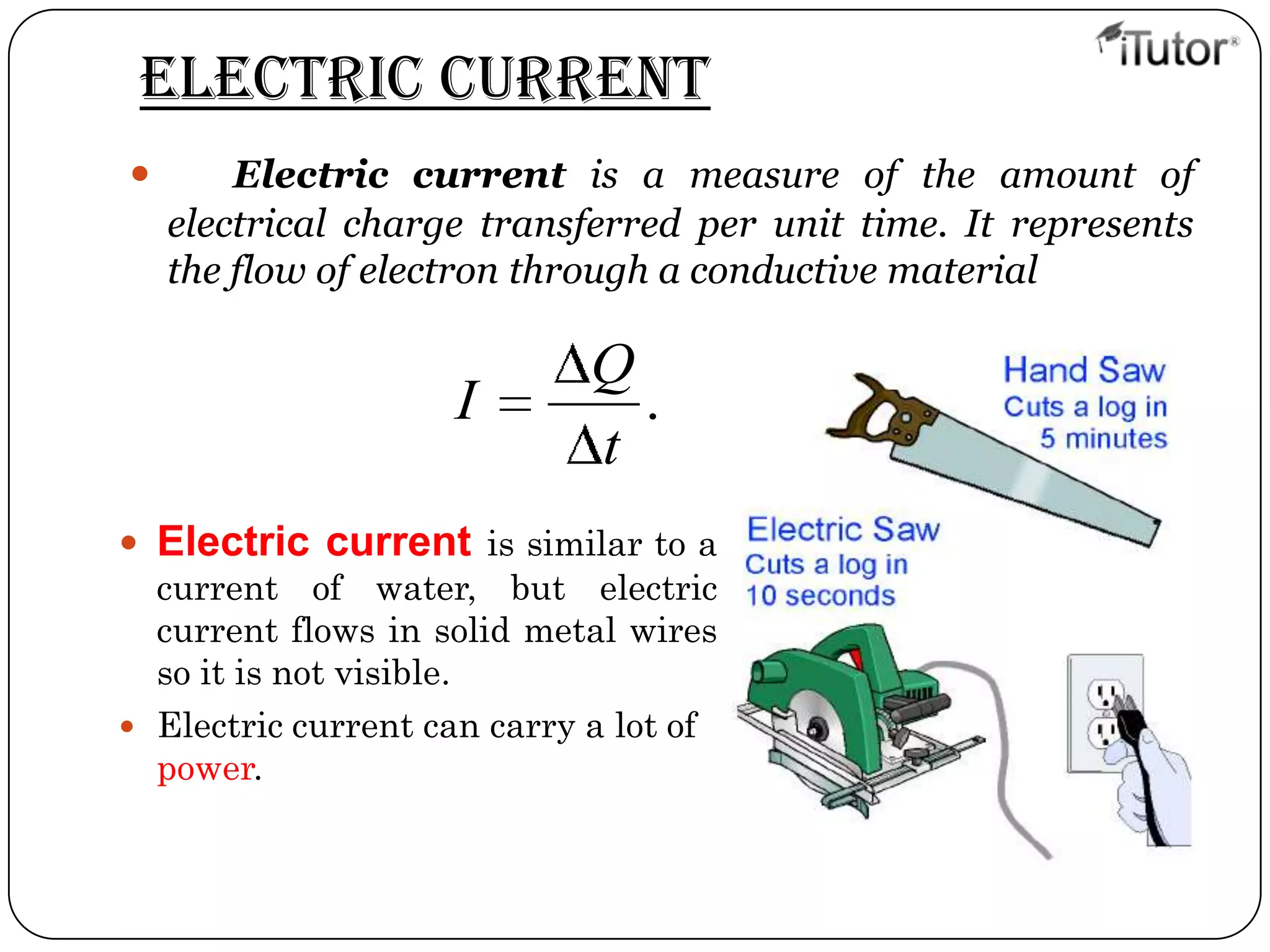 Electricity and ohm’s law | PPTX