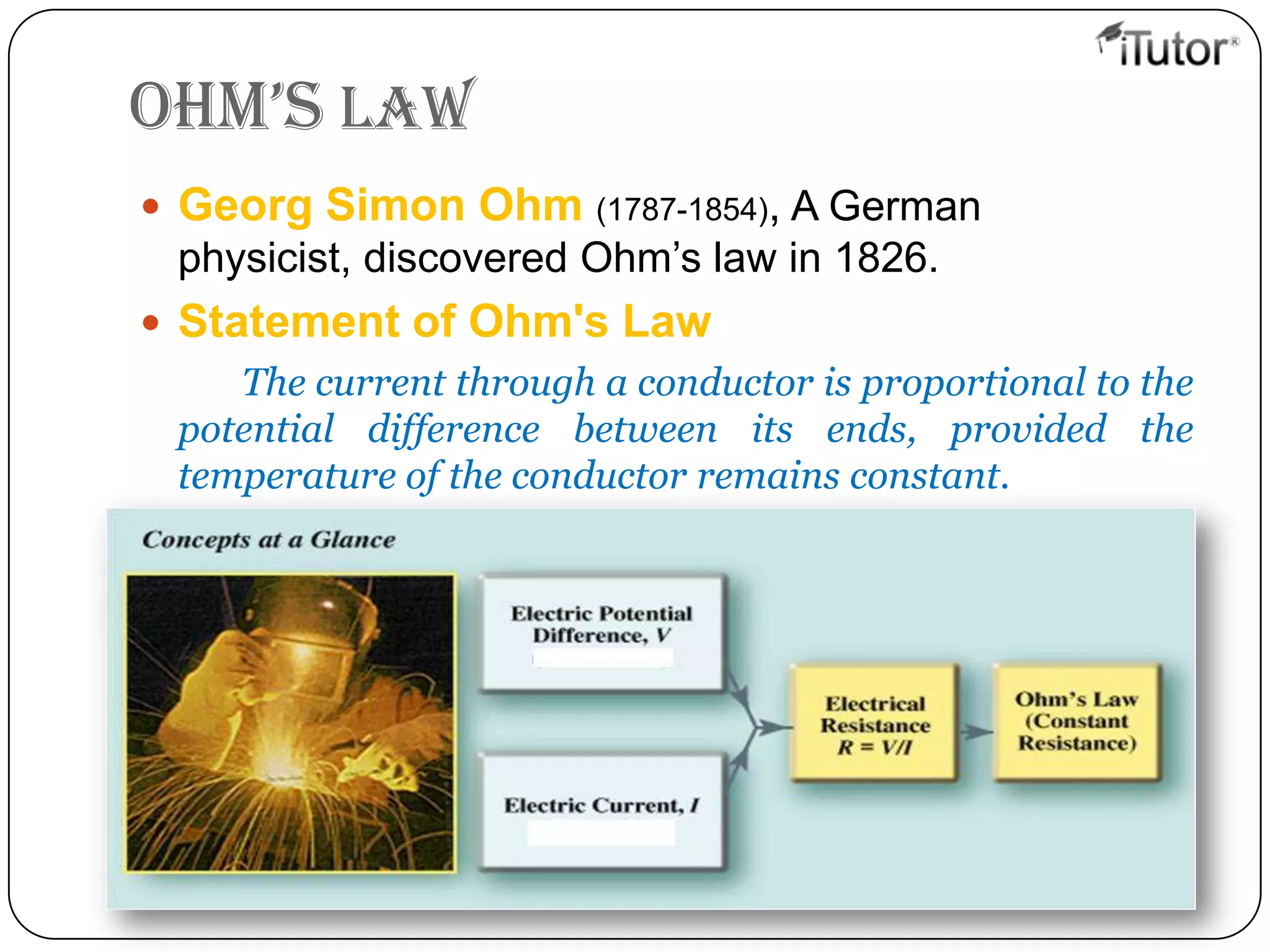 Electricity and ohm’s law | PPTX