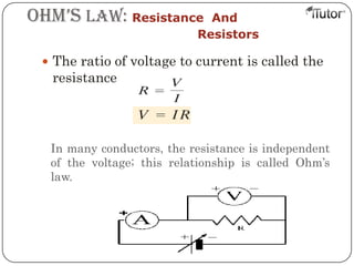 Electricity and ohm’s law | PPTX