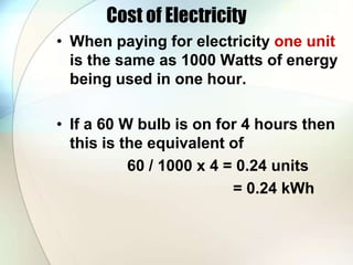 Electricity at Home | PPT