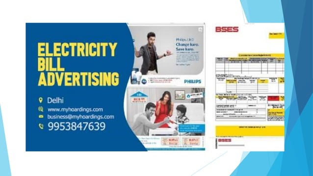 Electricity bill advertising | PPTX
