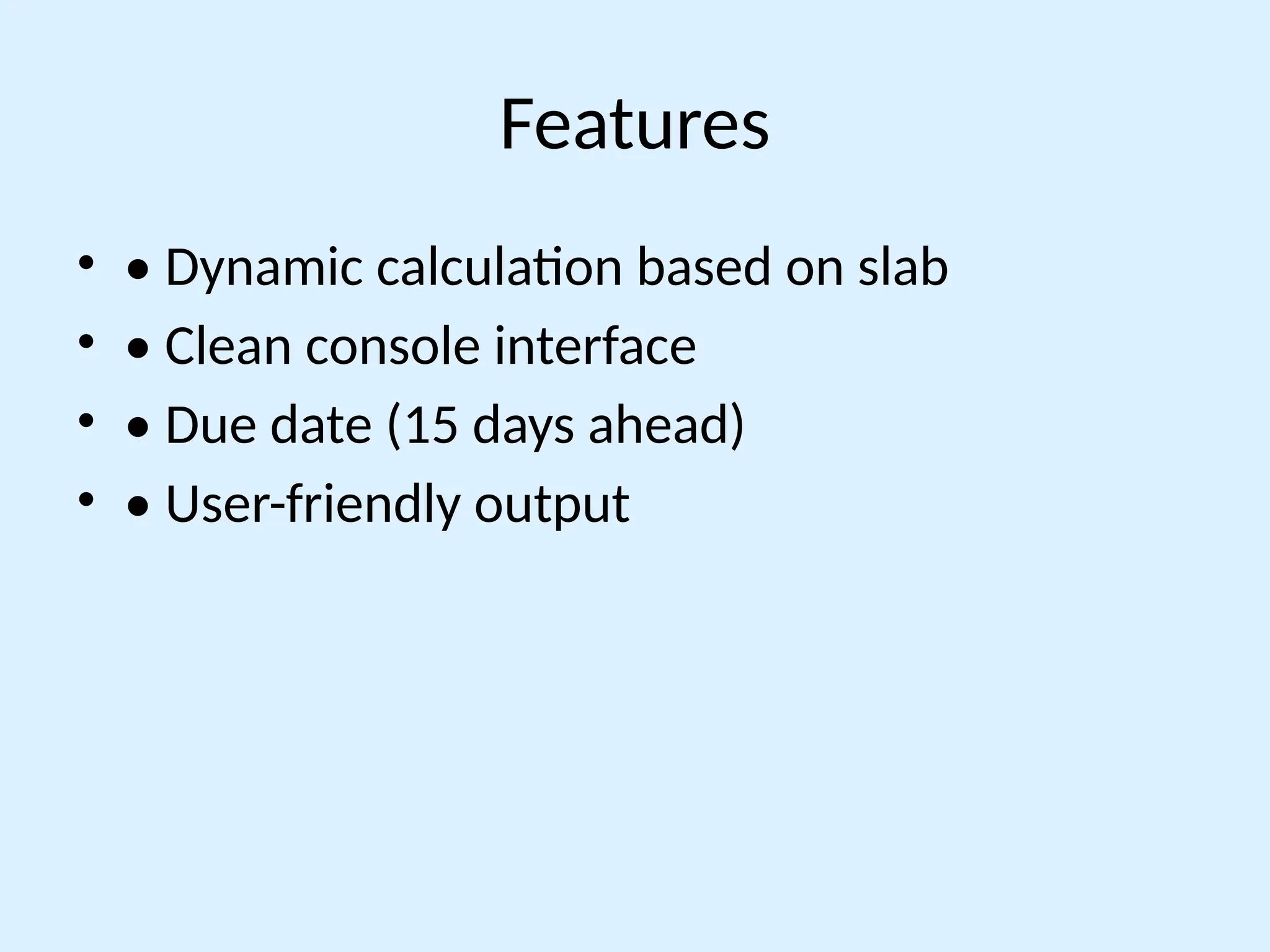 Electricity billing system contain java console application | PPTX
