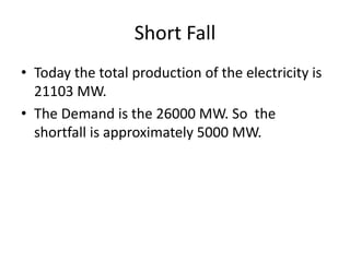 Electricity crisis by BTS | PPT