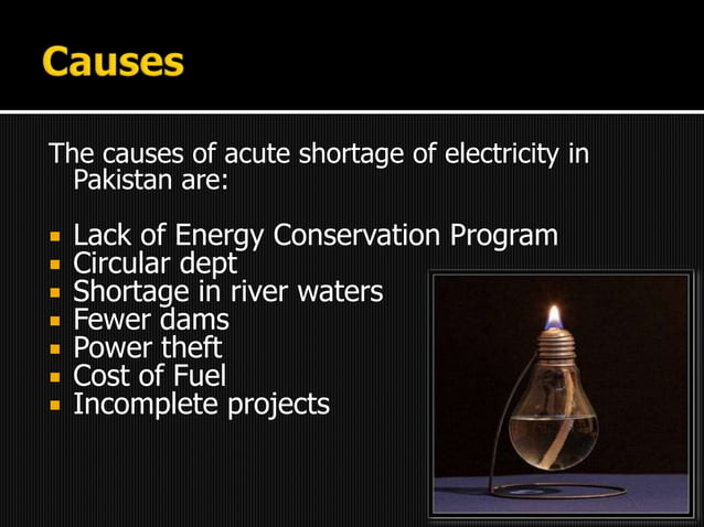Electricity crisis in Pakistan | PPTX
