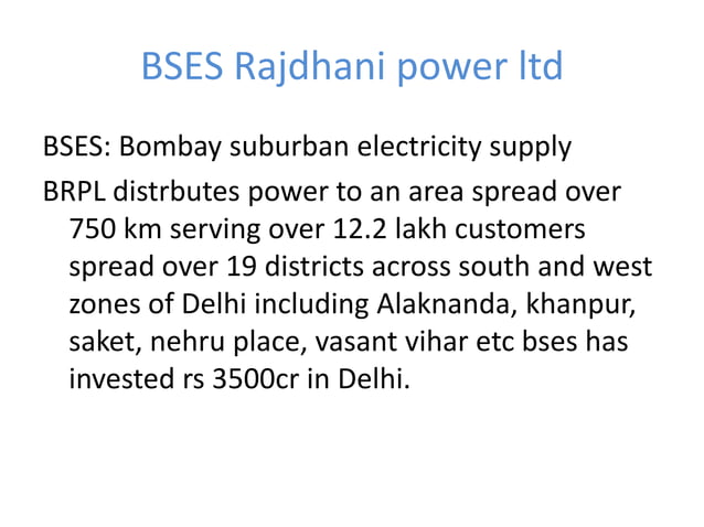 Electricity distribution system in india | PPTX
