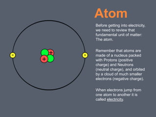 Electricity & electric circuits | PPTX