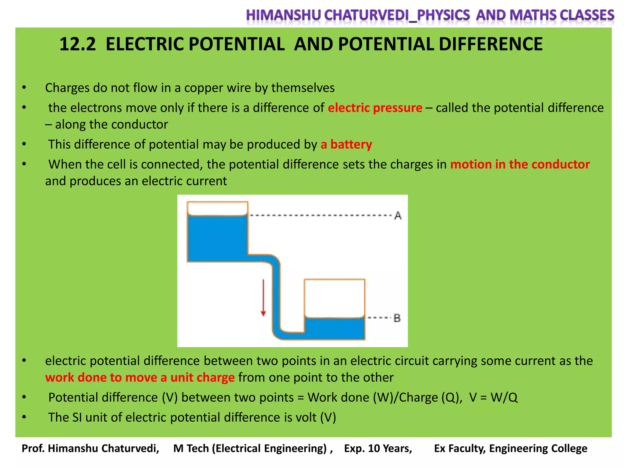 Electricity full chapter | PDF