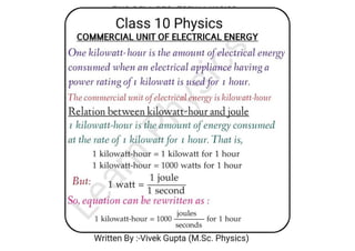 Electricity Complete Note - (Science 8 & 10) | PDF