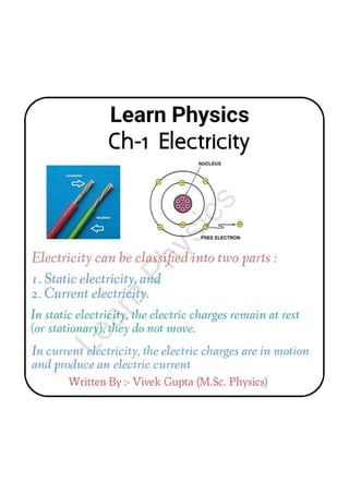 Electricity Complete Note - (Science 8 & 10) | PDF | Physics | Science
