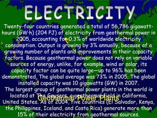 Electricity Generation | PPT