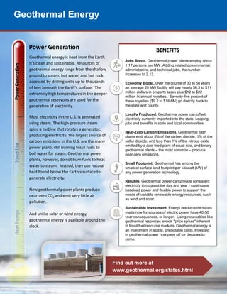 Geothermal Energy - Electricity Generation | PDF