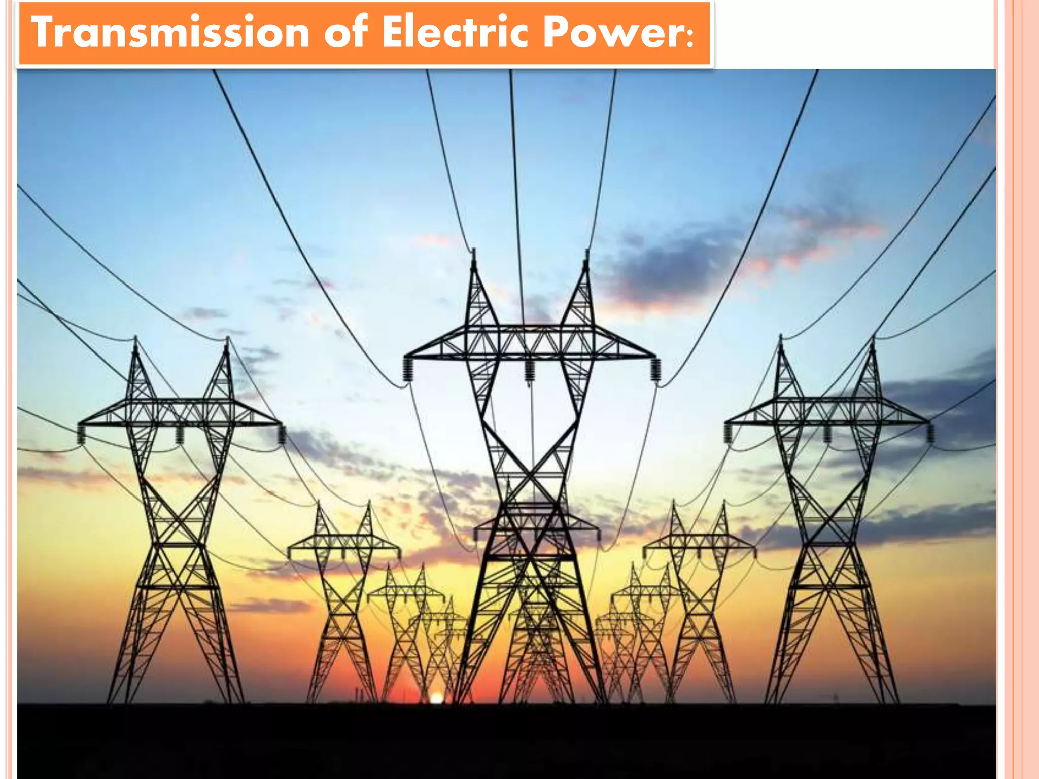 Electricity generation, distribution and transmission | PPTX