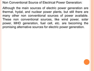 Electricity generation, distribution and transmission | PPTX