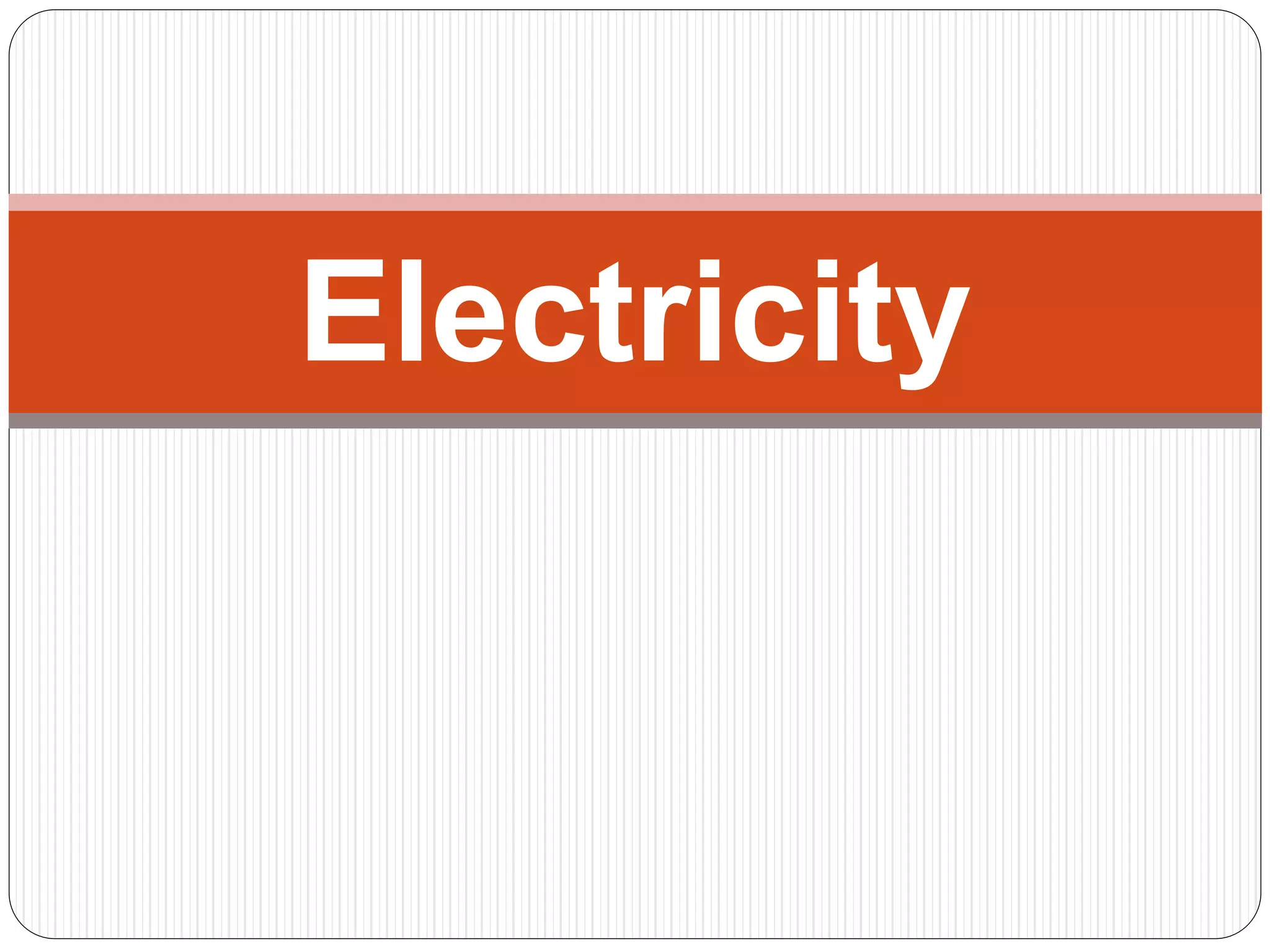 Electricity grade 6 | PPTX