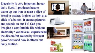 Electricity in action | PPT