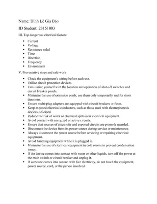 Electricity in Practice book exam in university | DOCX