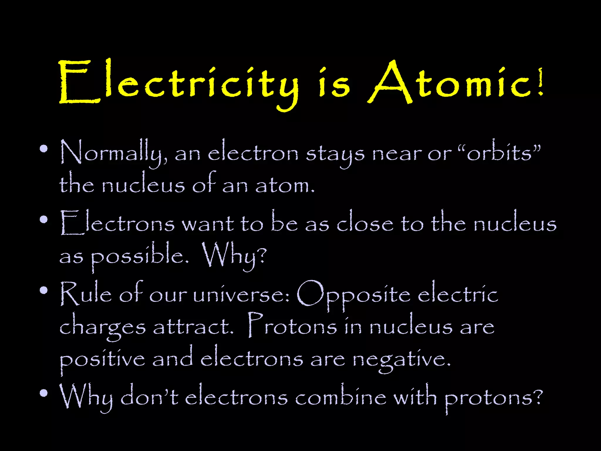 Electricity is atomic | PPT