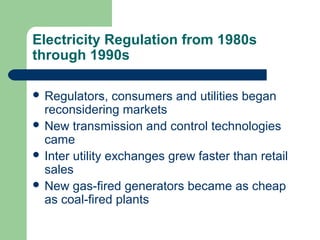 Electricity & its regulations in America | PPT