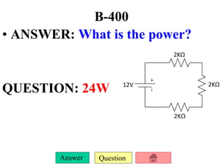 Electricity jeopardy | PPTX