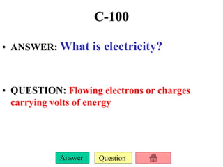 Electricity jeopardy | PPTX