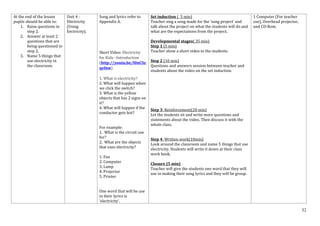 Electricity lp day 1 | DOC | Education