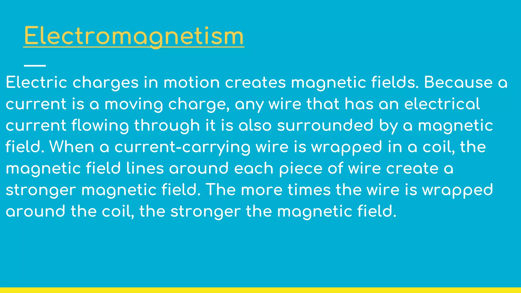 Electricity & Magnetism | PPTX | Chemistry | Science