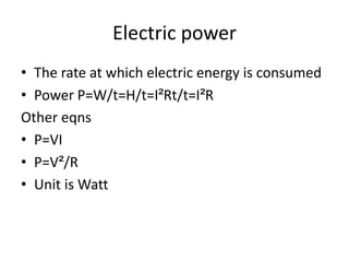 Electricity | PPTX