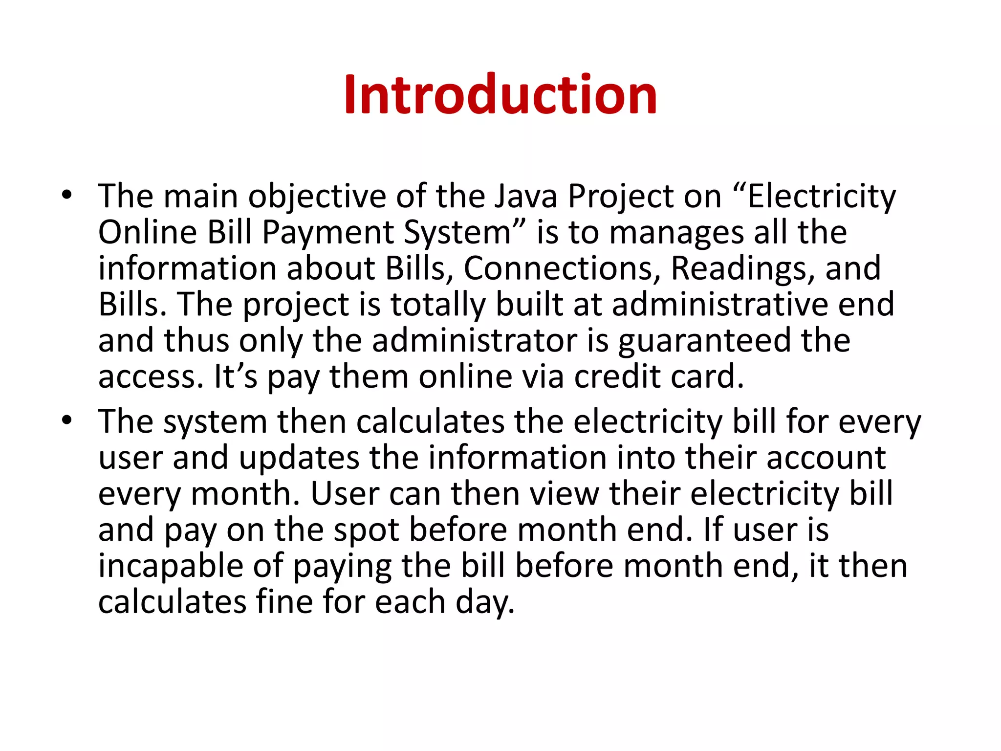 Electricity online billl payment final | PPTX