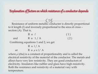 Electricity (physics) class 10th | PPTX