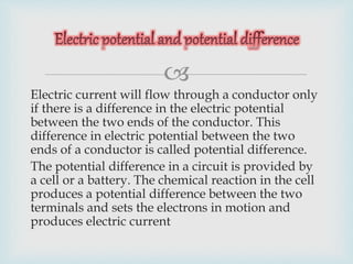 Electricity (physics) class 10th | PPTX