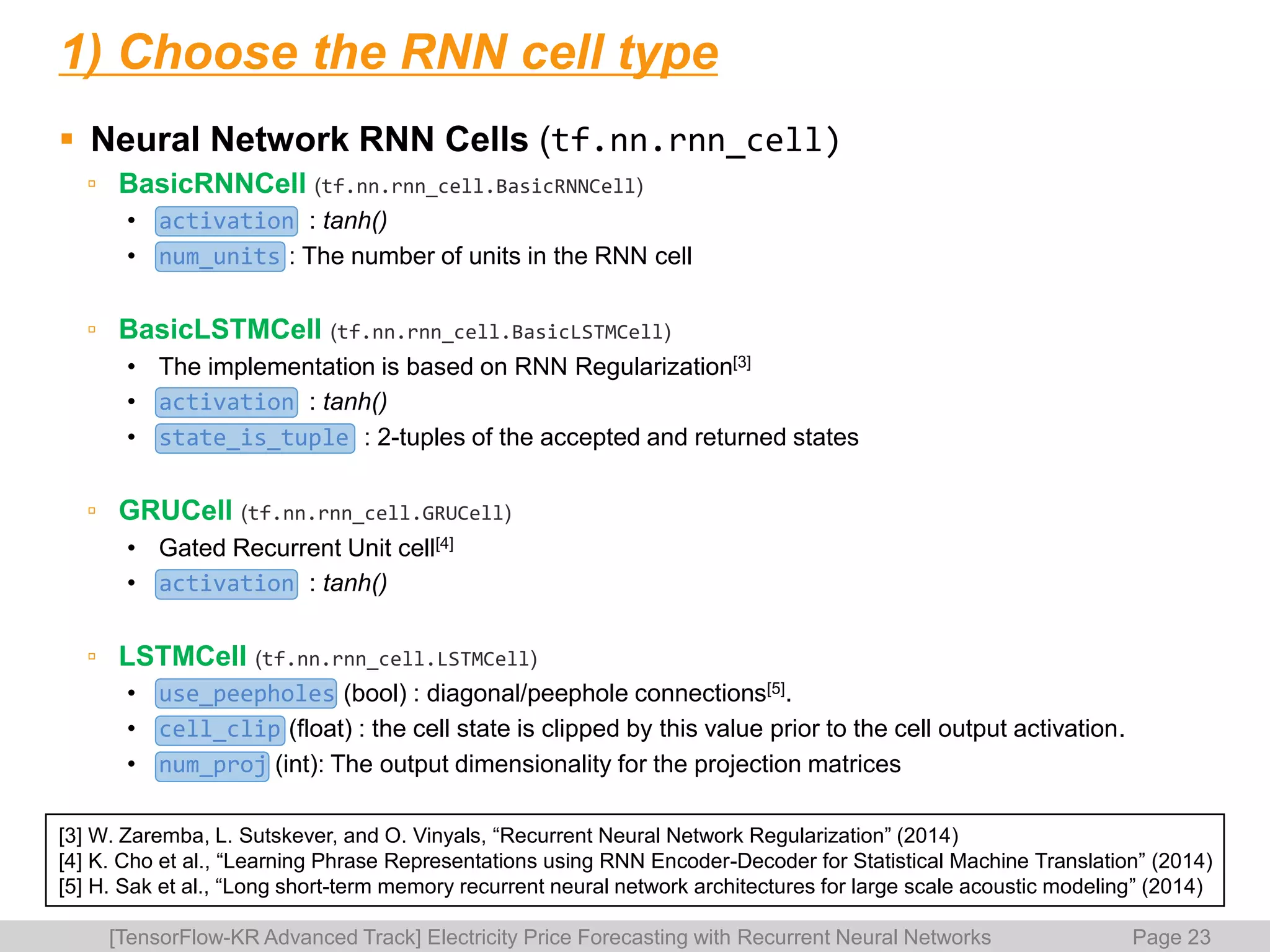 Electricity Price Forecasting With Recurrent Neural Networks Ppt