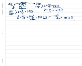 Electricity problems key | PDF