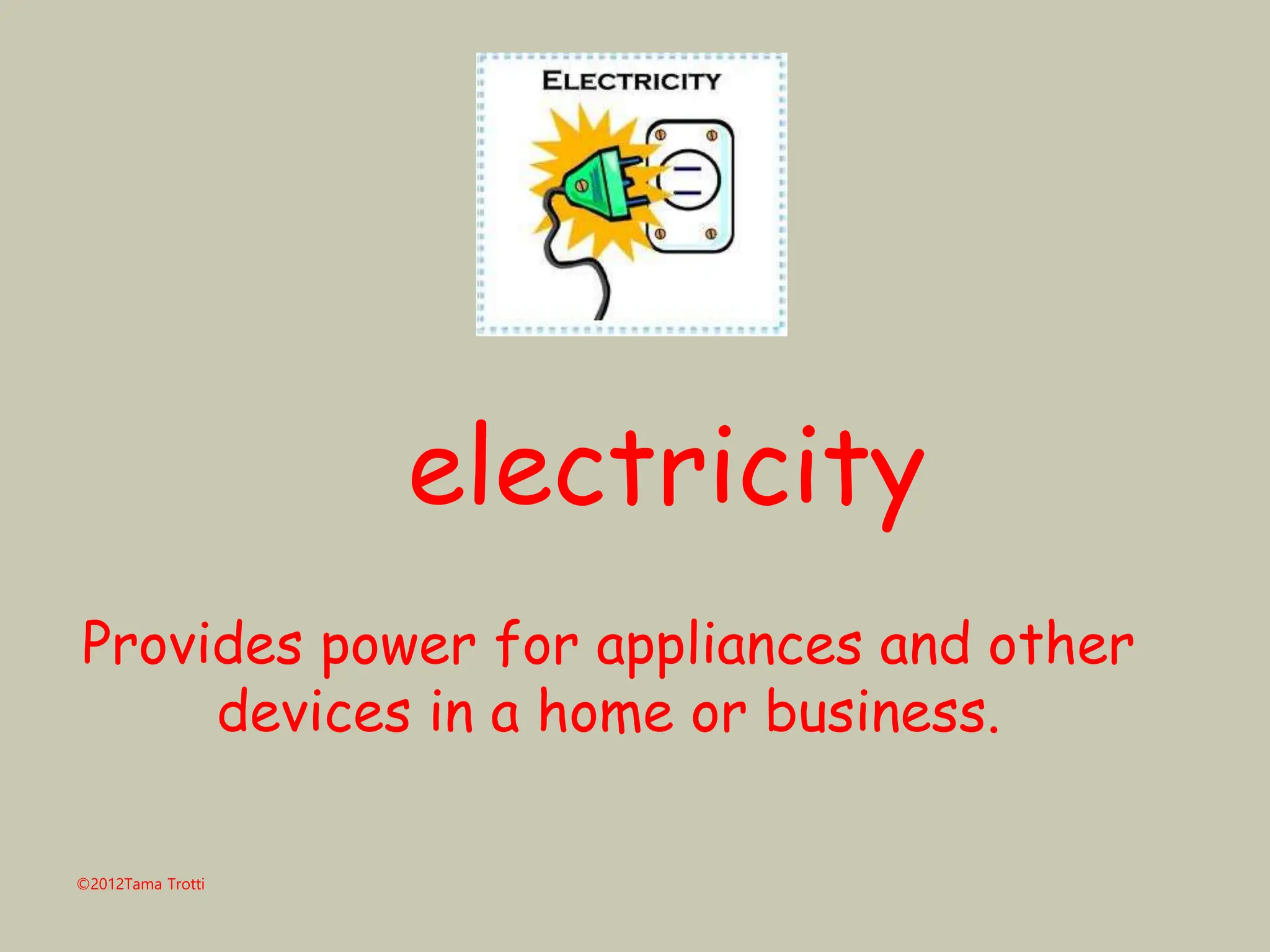 Electricity Rocks Definitions Vocabulary | PPTX