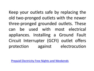 Electricity Safety Tips | PPTX