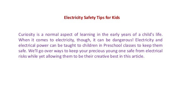 Electricity Safety Tips for Kids.pptx