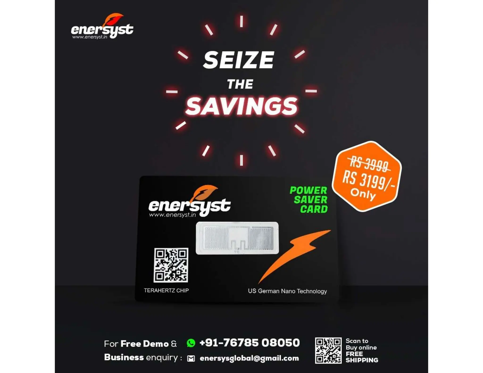 Buy Electricity Saving Card Online at Enersyst | PPT