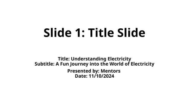 what is Electricity ,types and uses for class 5th and 6th.pptx | Home ...
