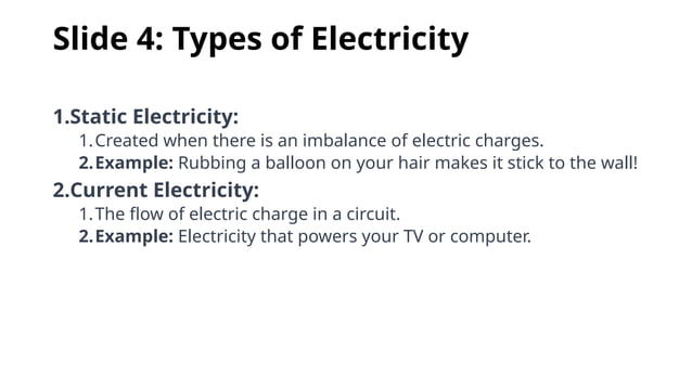 what is Electricity ,types and uses for class 5th and 6th.pptx | Home ...