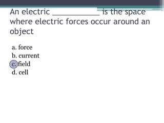 Electricity study guide | PPT
