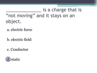 Electricity study guide | PPT