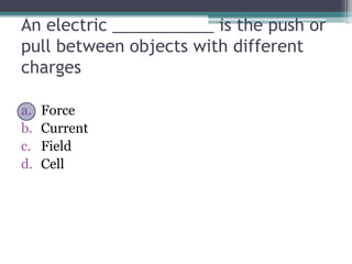 Electricity study guide | PPT