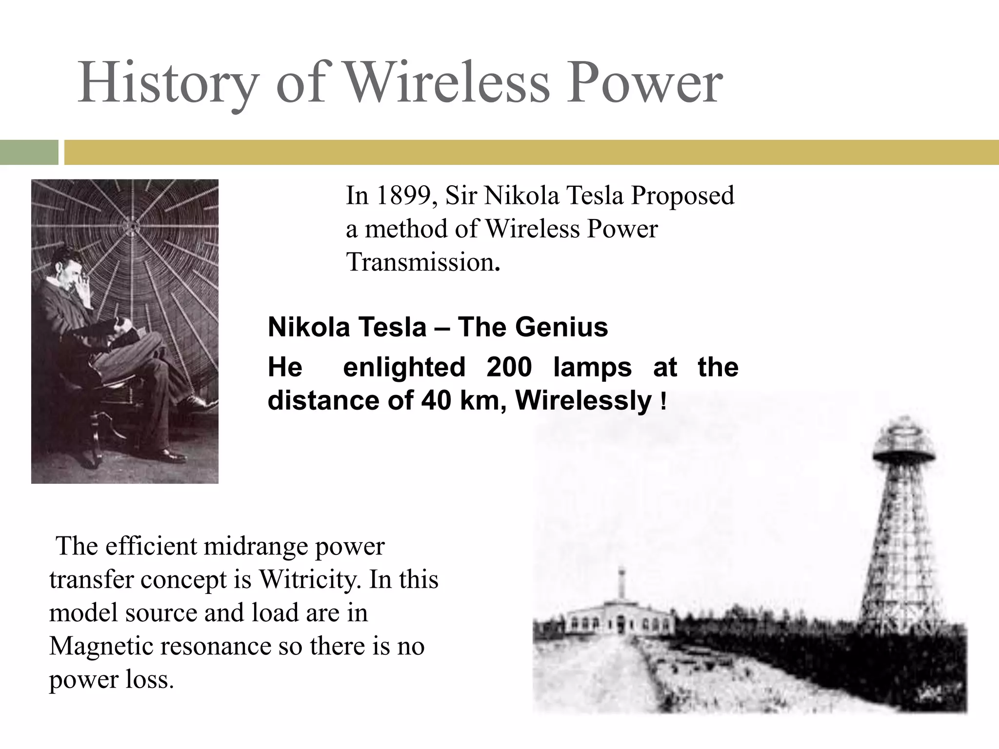 Electricity through wireless transmission witricity | PPTX