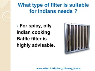 Kitchen Chimney Hood filter types | PPTX