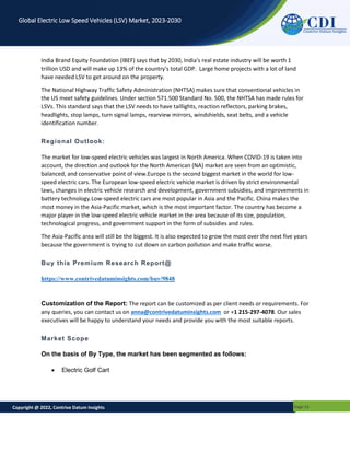 Electric Low Speed Vehicles (LSV) Market Growing Trends and Demands ...