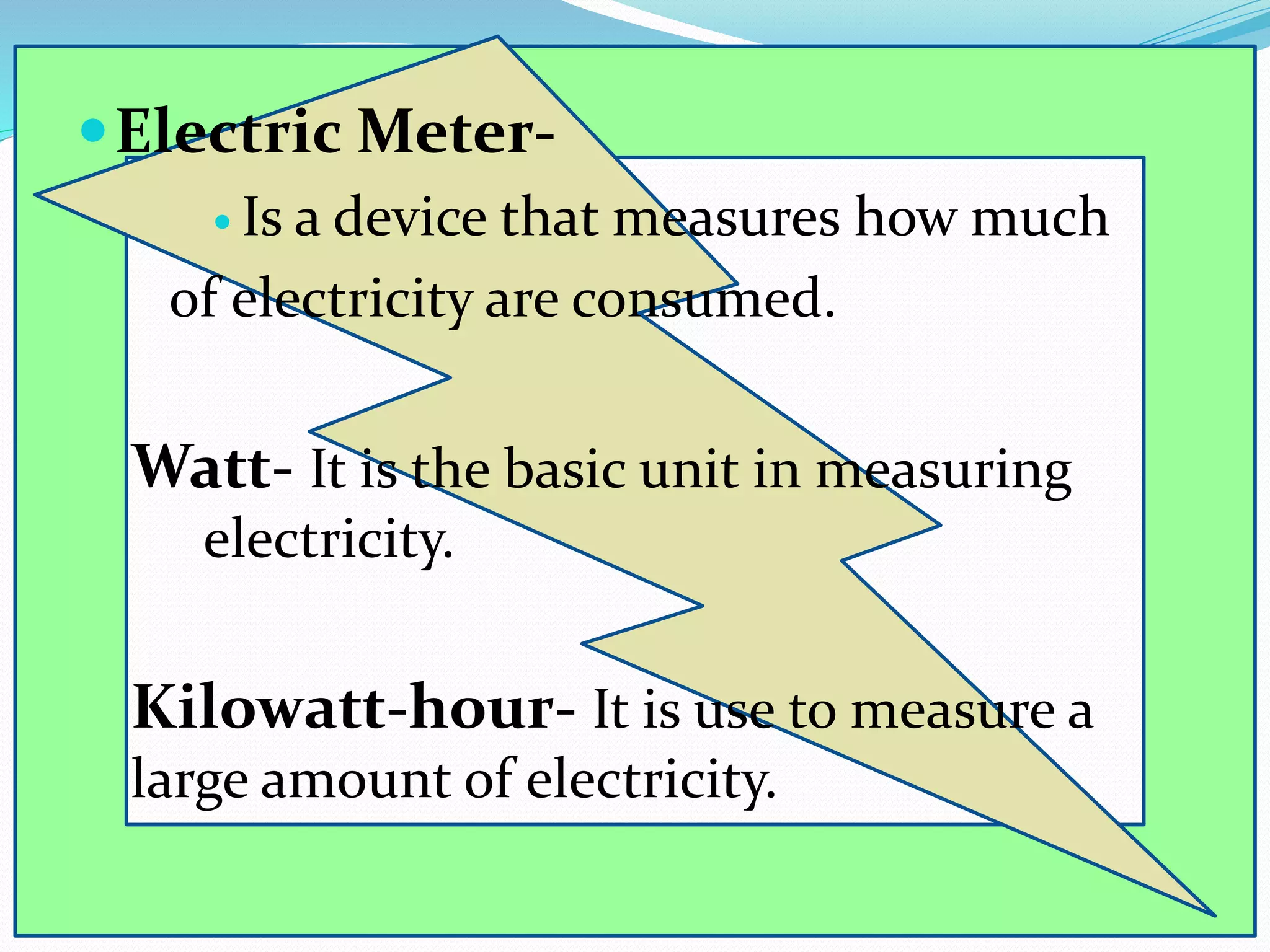 ELECTRIC METER.pptx | Physics | Science
