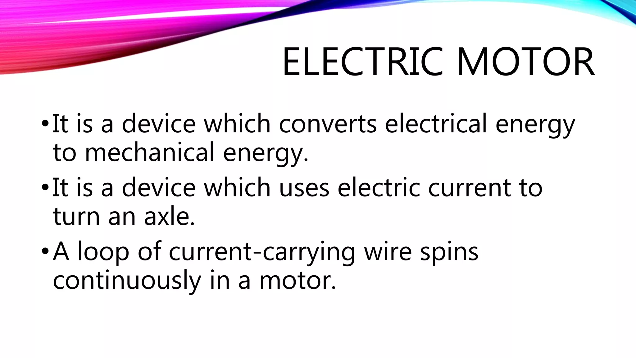 Electric Motor | PPT