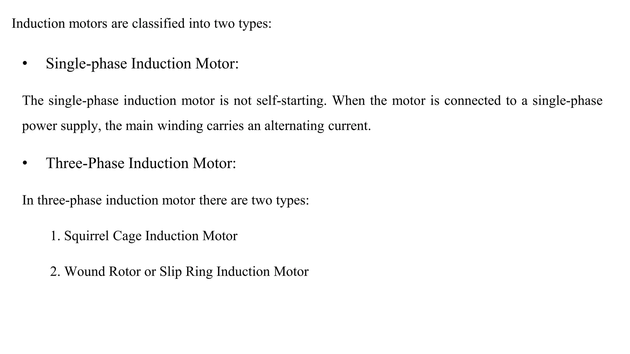Electric Motor and its types and working principle | PPTX